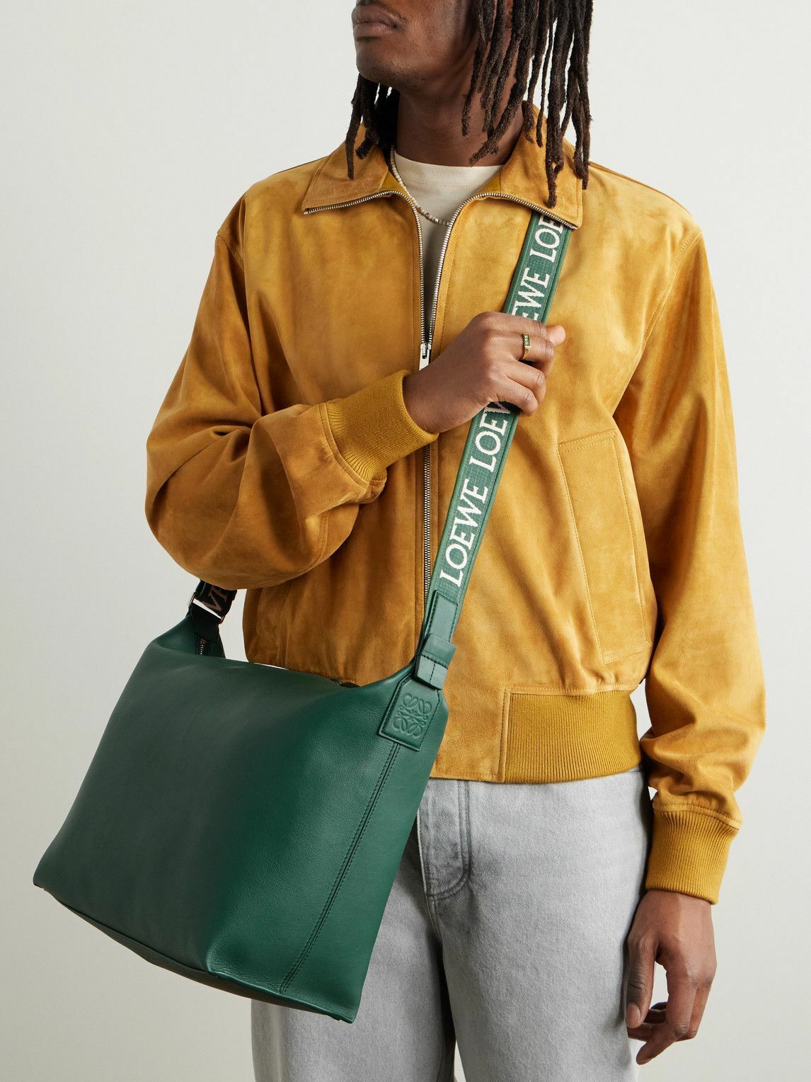 LOEWE - Cubi Leather Messenger Bag Loewe