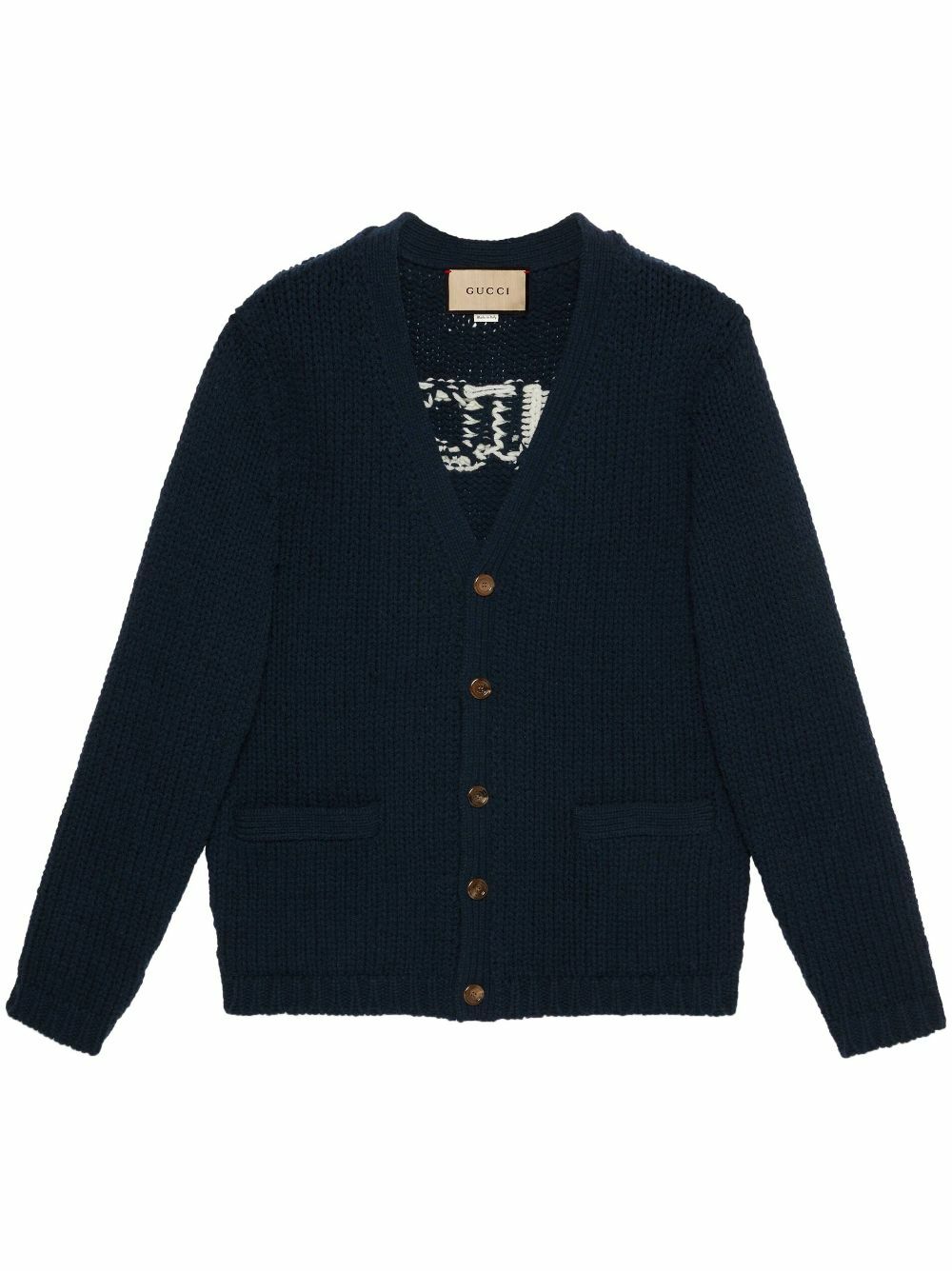 GUCCI - Logo Wool Cardigan Gucci