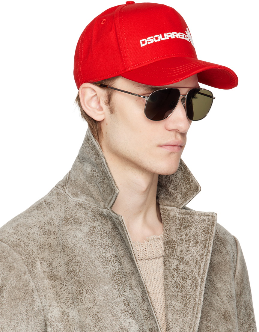 Dsquared2 Red Leaf Baseball Cap Dsquared2