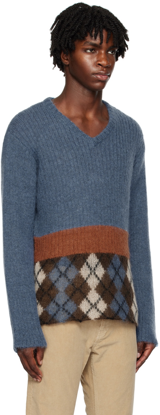 UNDERCOVER Blue Check Sweater Undercover