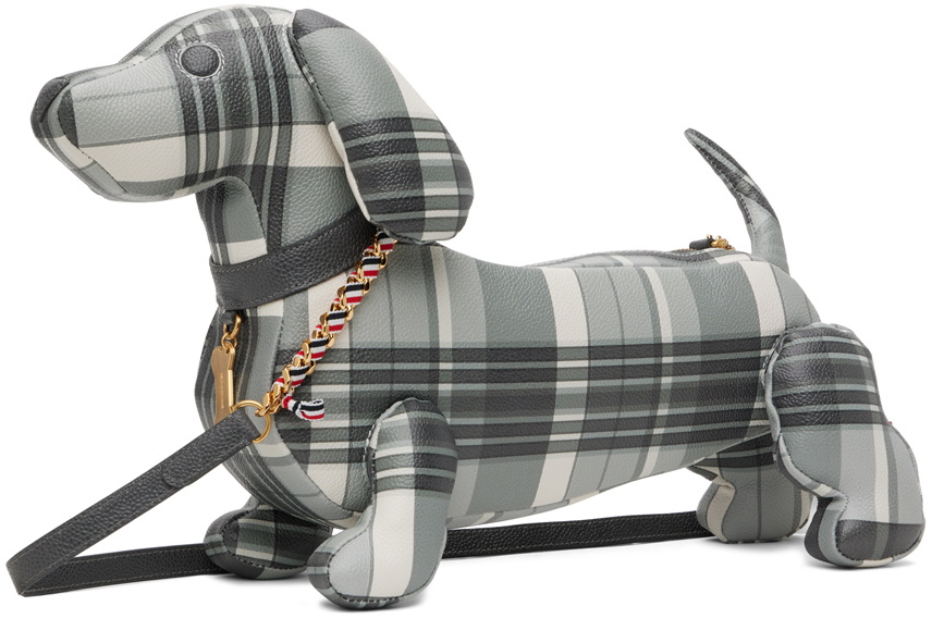 Thom Browne Gray Mini Hector Bag Thom Browne