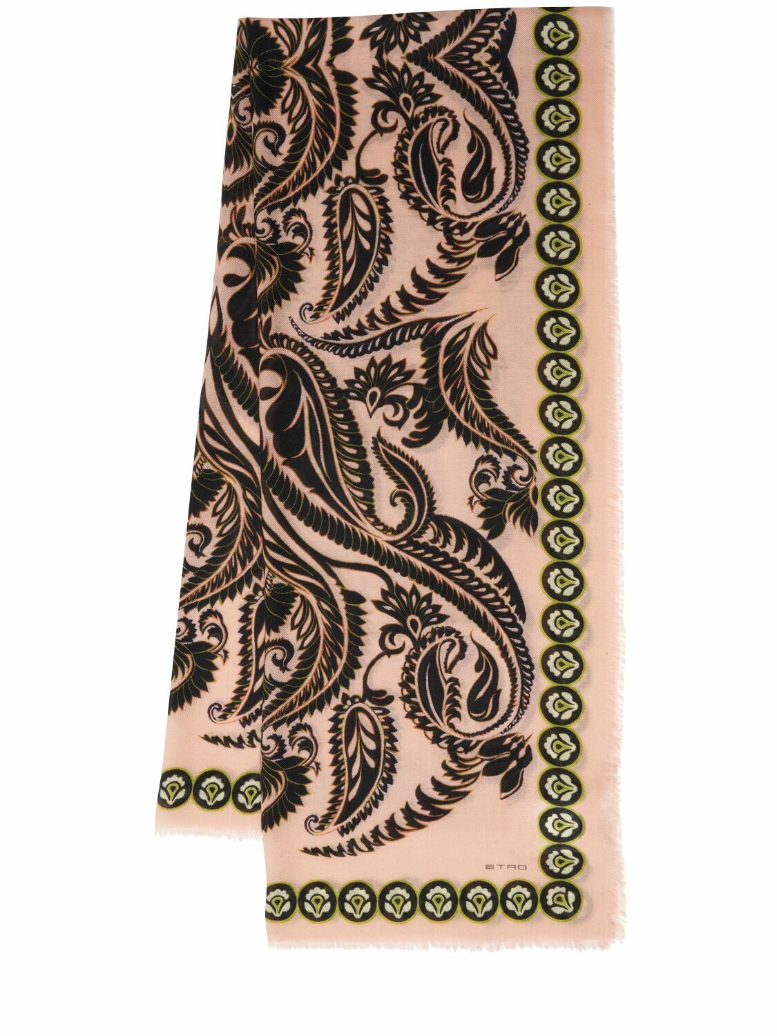 ETRO - Wool & Cashmere Printed Scarf Etro