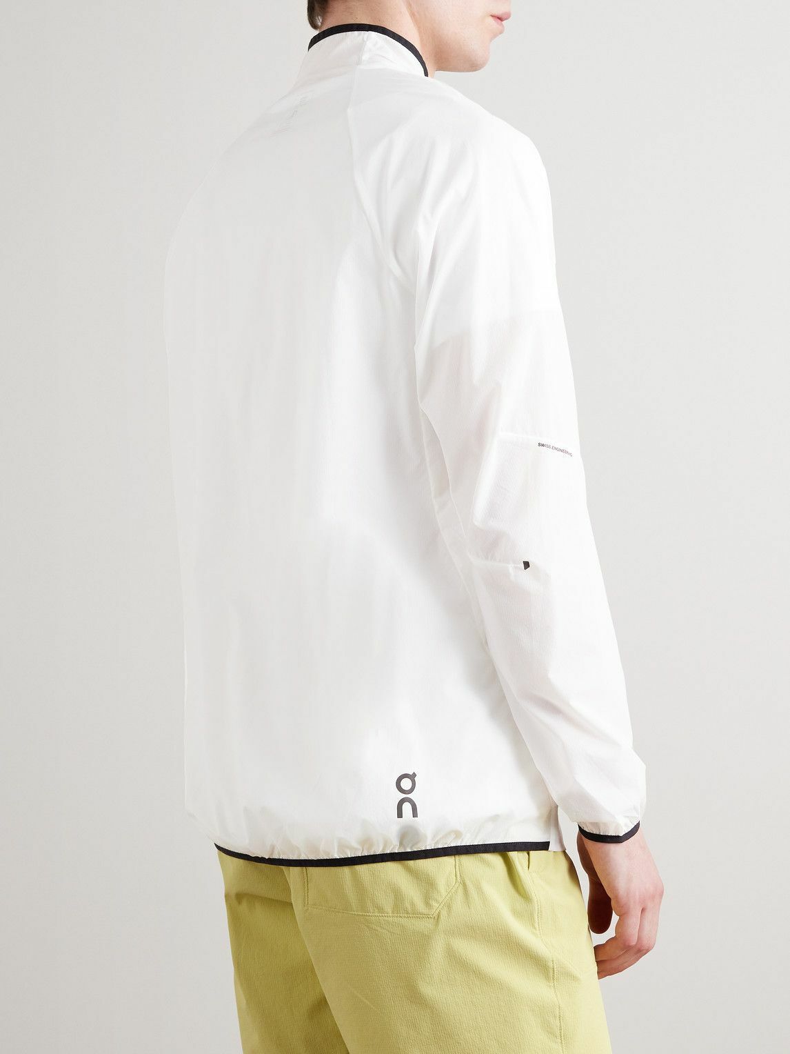 ON - Recycled-Shell Half-Zip Jacket - White On