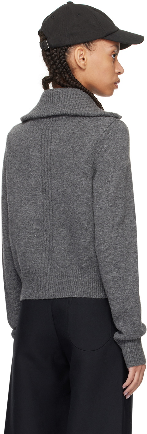 Fax Copy Express Gray Zip Sweater Fax Copy Express