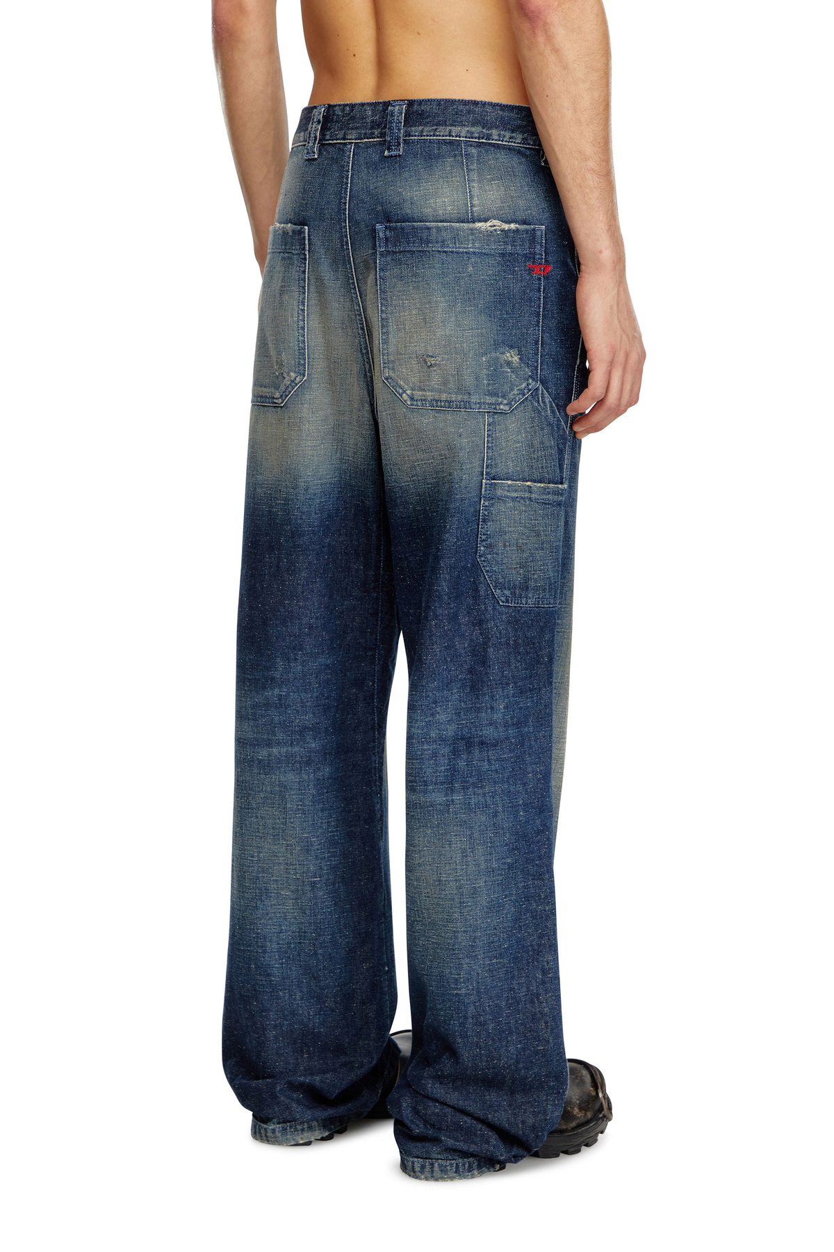 Diesel Relaxed Jeans - D-Livery - Jeans Mens in Blue Diesel