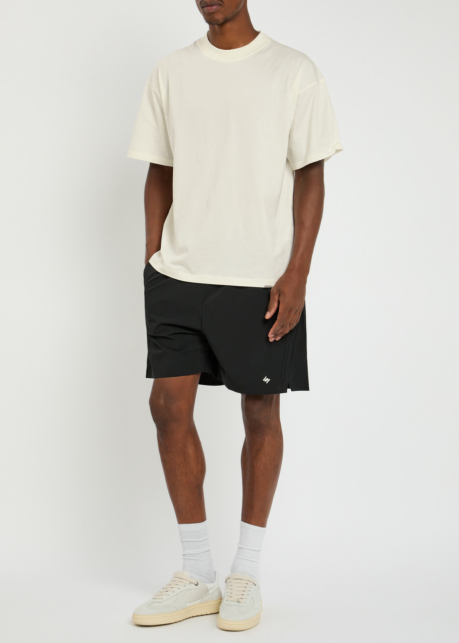 Represent Initial Embroidered Cotton T-shirt White Represent