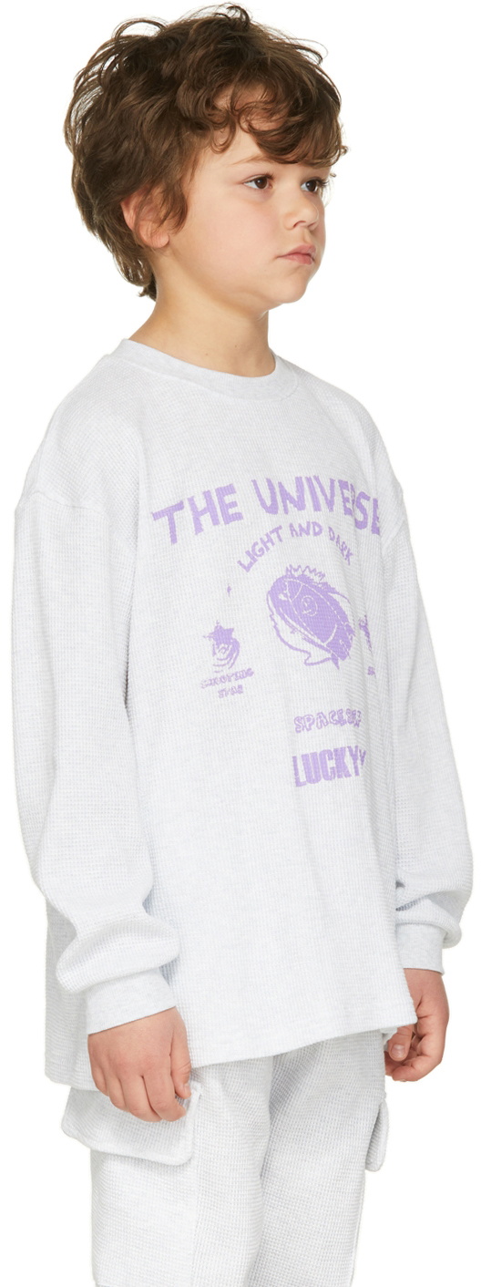 Luckytry Kids Gray Waffle Rocket T-Shirt Luckytry