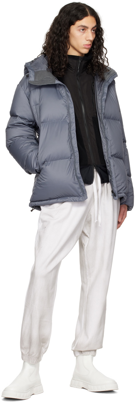 Snow Peak Gray Quilted Down Jacket Snow Peak