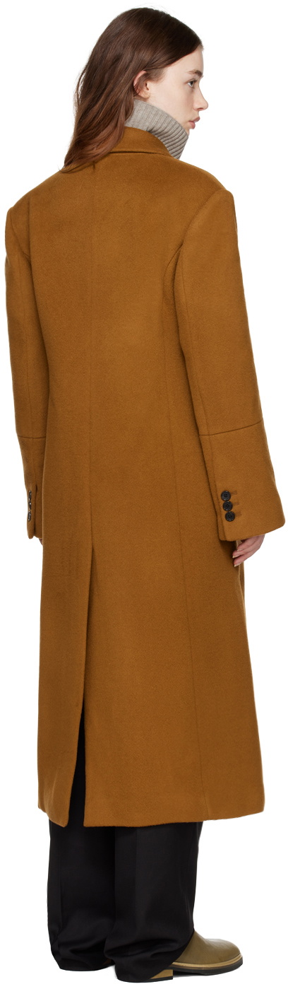 DRAE Brown Double-Breasted Coat DRAE