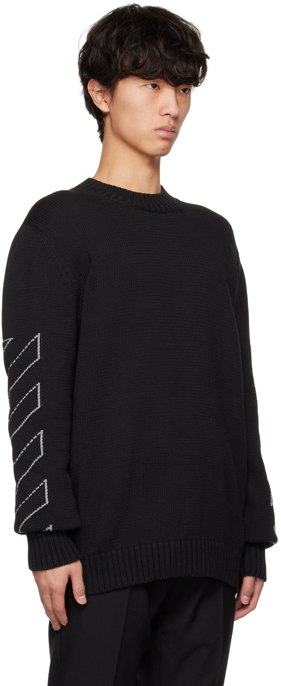 Off-White Black Jacquard Sweater Off-White