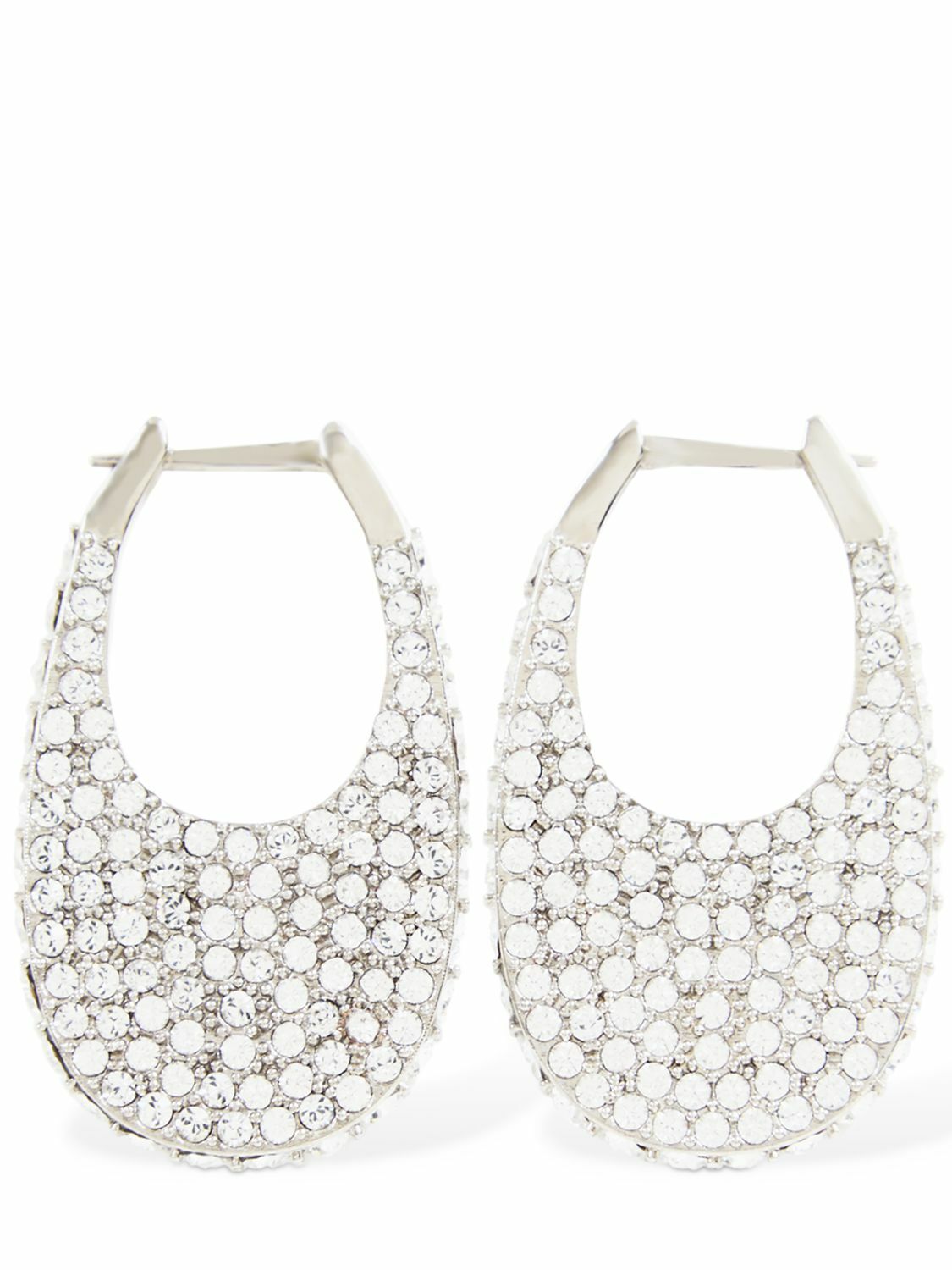 COPERNI - Medium Swipe Crystal Earrings Coperni