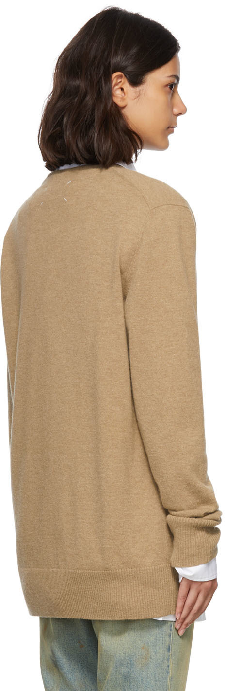 Maison Margiela Tan Wool Cardigan Maison Margiela