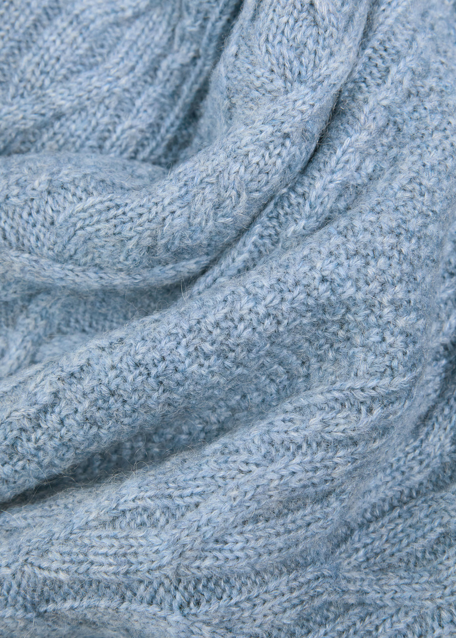 Wax London Hyatt Cable-knit Jumper Blue Wax London