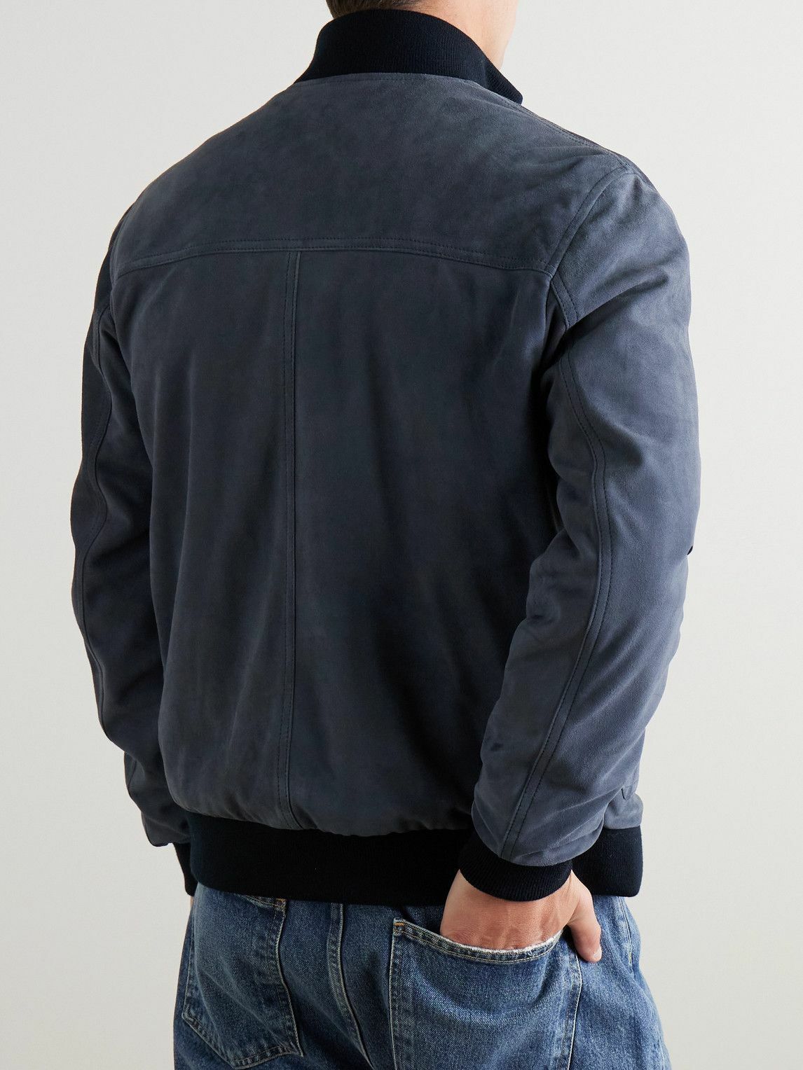 Valstar - Valstarino Suede Jacket - Blue Valstarino