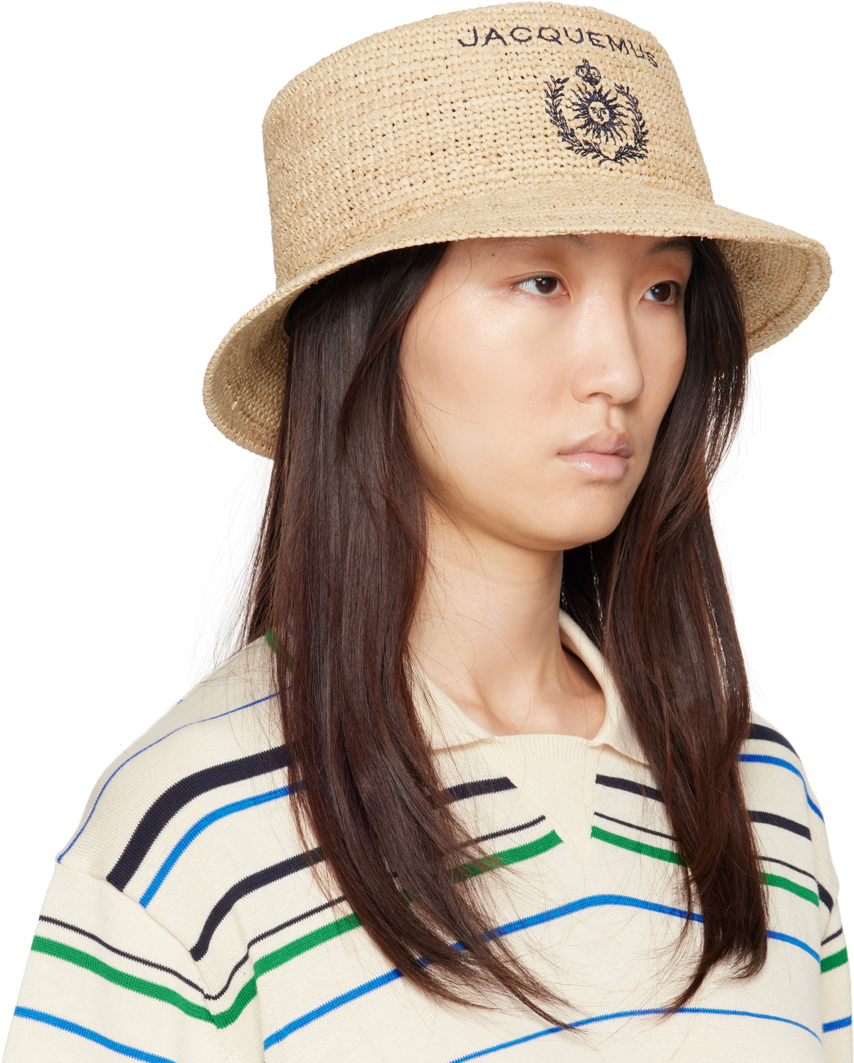 JACQUEMUS Beige 'Le Bob Pesco' Beach Hat Jacquemus