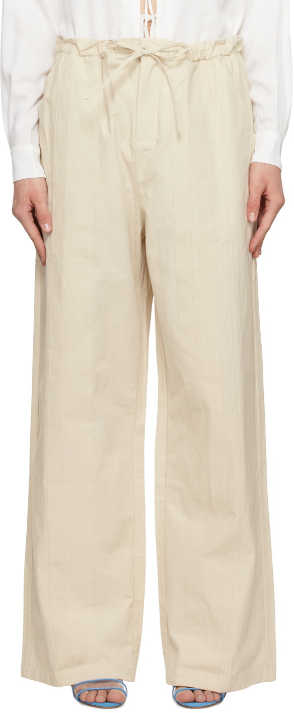 Christopher Esber Off-White Multi Paneled Trousers Christopher Esber