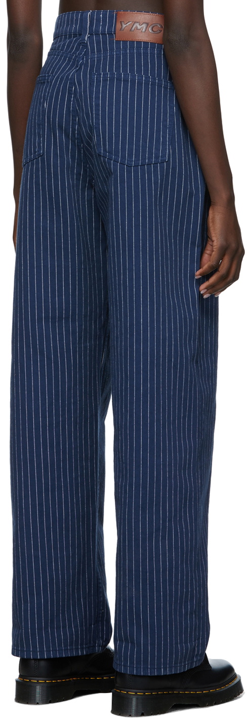 YMC Navy Papa Pinstripe Jeans YMC