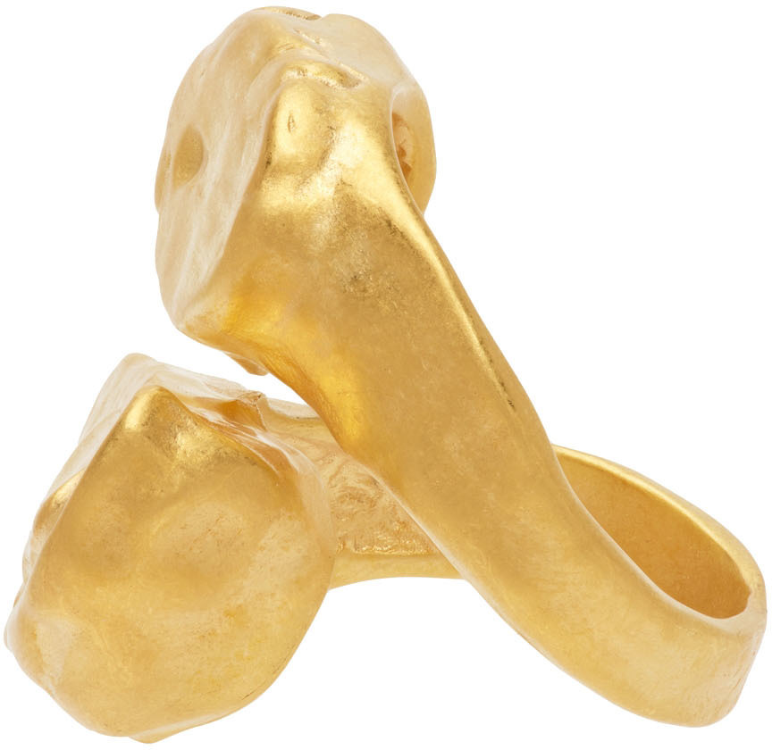 Dsquared2 Gold Sculptural Ring Dsquared2