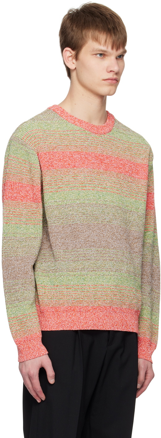 Solid Homme Multicolor Striped Sweater Solid Homme