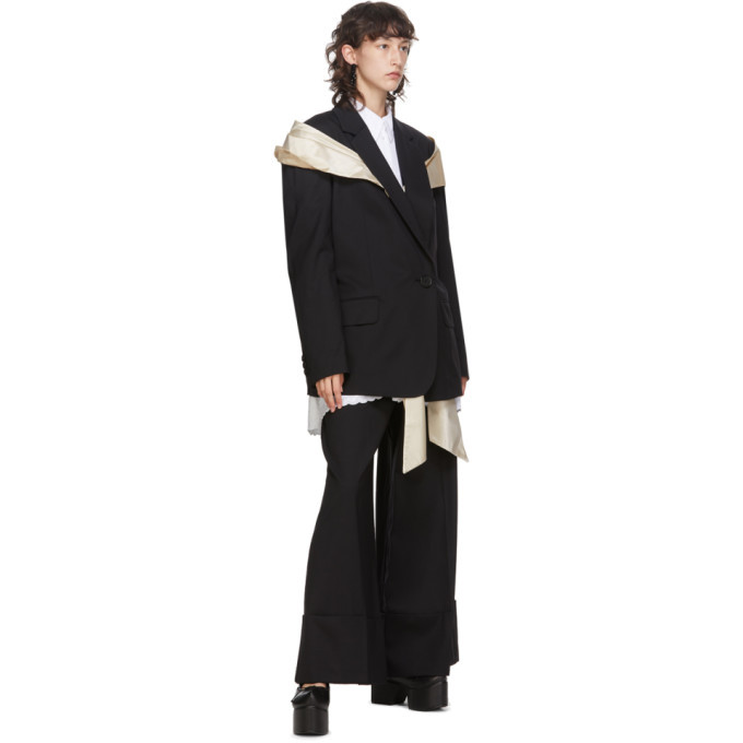 Simone Rocha Black Masculine Bow Blazer Simone Rocha