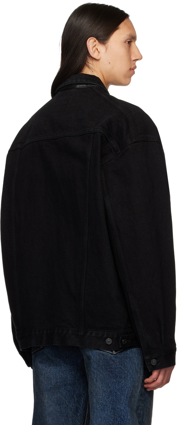 Balenciaga Black Oversized Denim Jacket Balenciaga