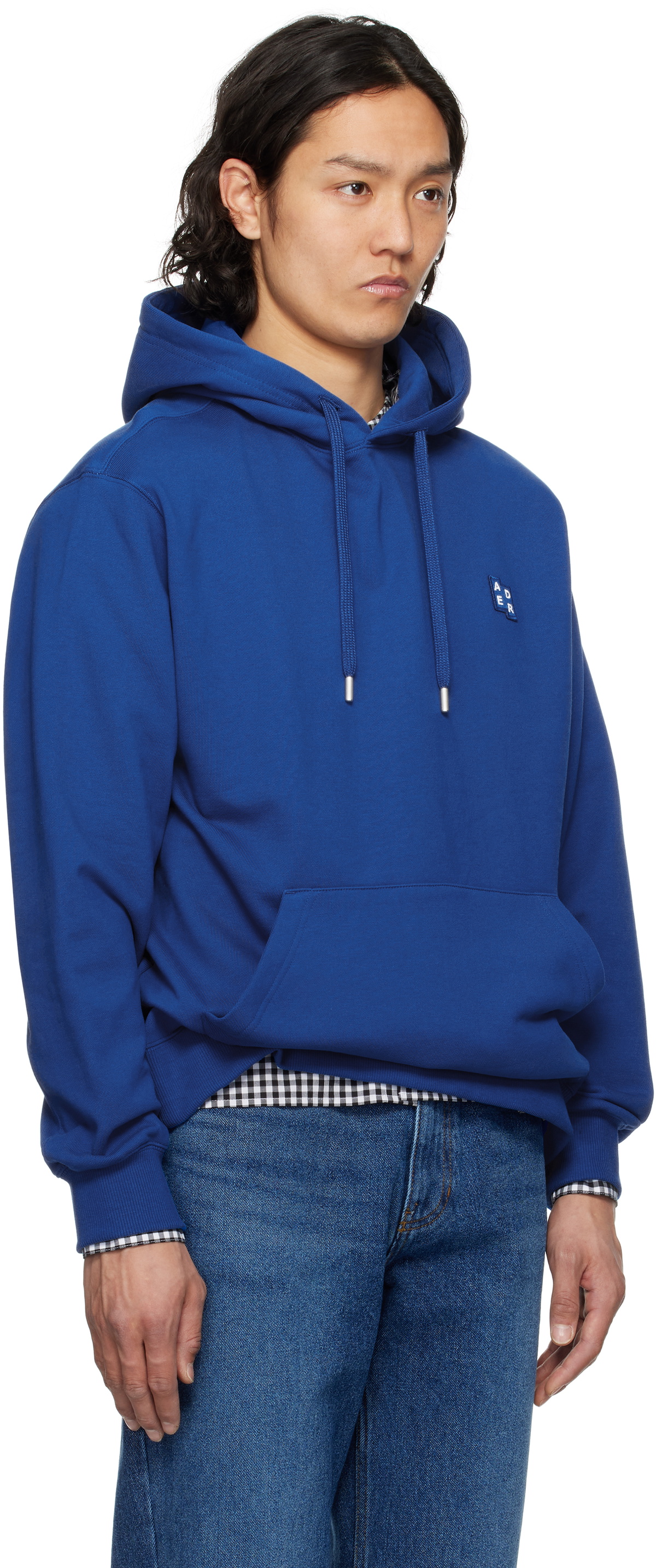 ADER error Blue Sig; TRS Tag 01 Hoodie ADER error