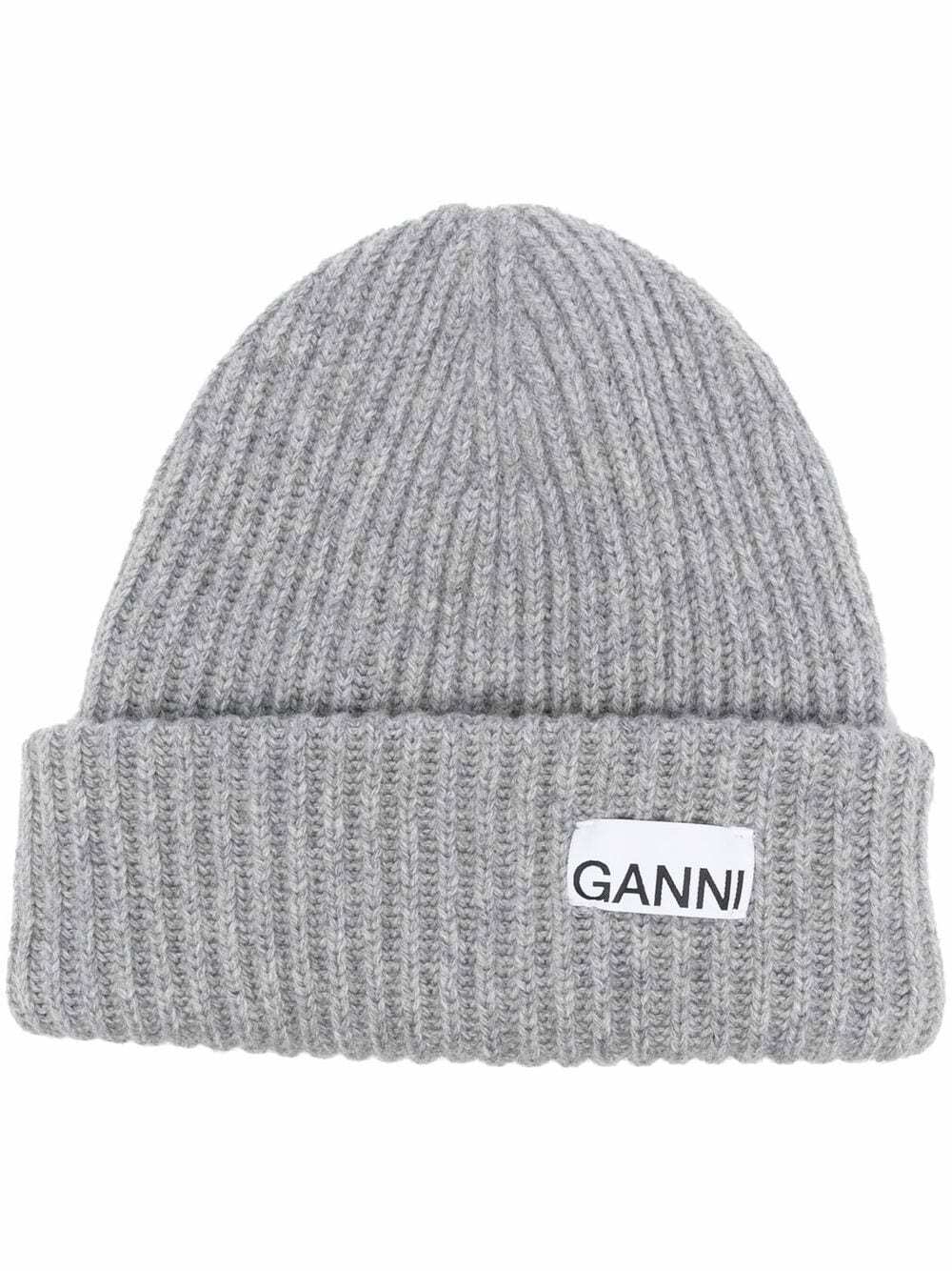 GANNI - Logo Wool Beanie GANNI