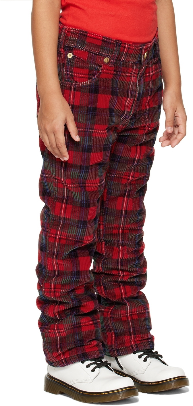 ERL Kids Red Check Trousers ERL