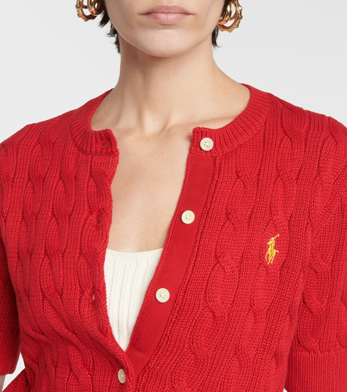 Polo Ralph Lauren Cable-knit cotton cardigan Polo Ralph Lauren