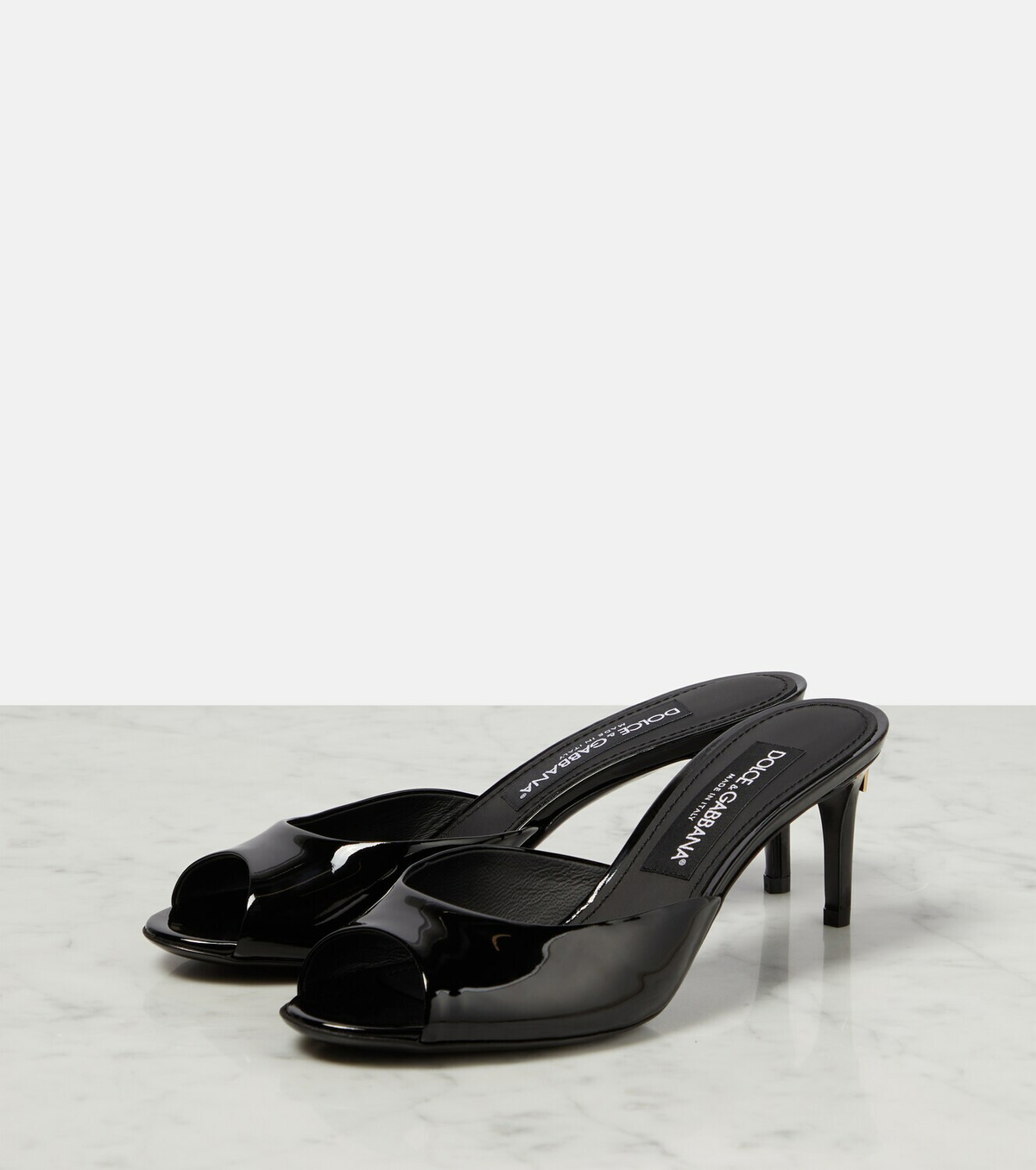 Dolce&Gabbana - Patent leather mules Dolce & Gabbana