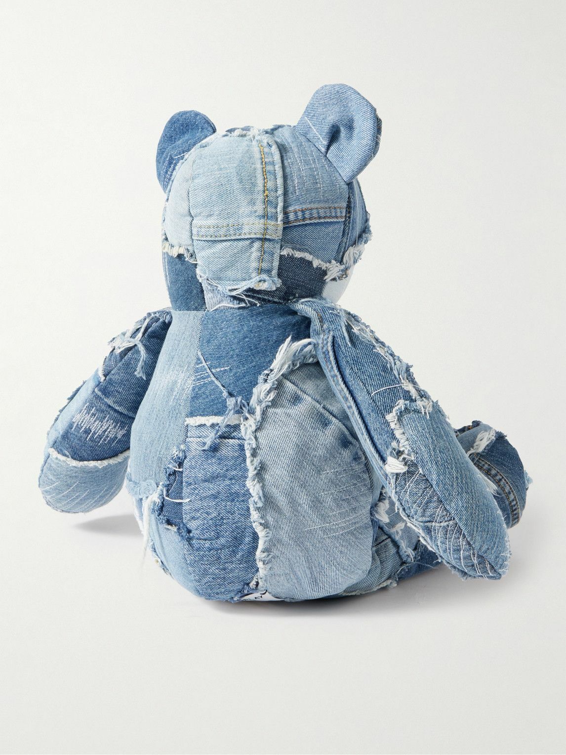 Gallery Dept. - Patchwork Distressed Recycled-Denim Teddy Bear Gallery ...