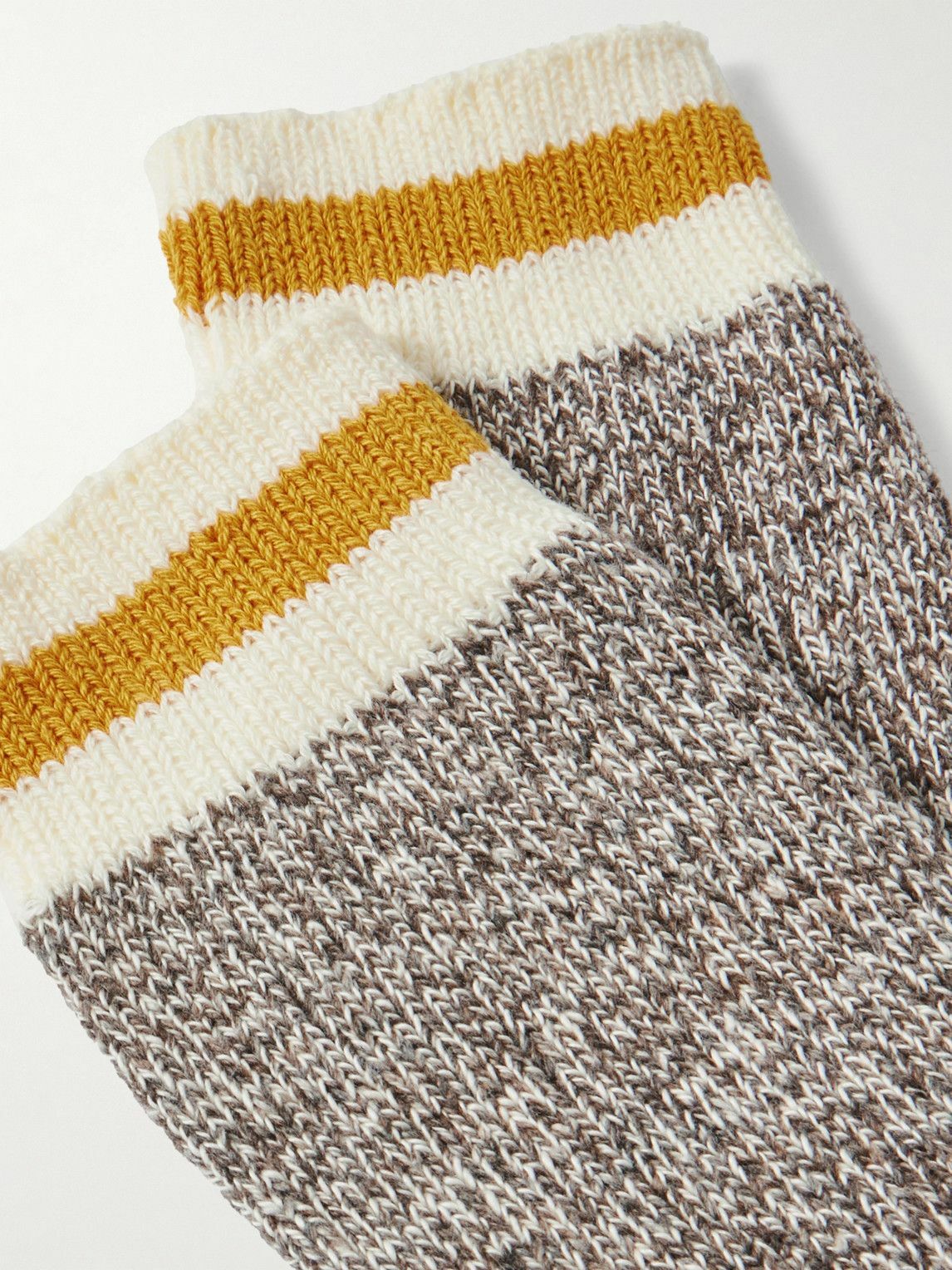 Beams Plus - Rag Two-Pack Striped Ribbed-Knit Socks Beams Plus
