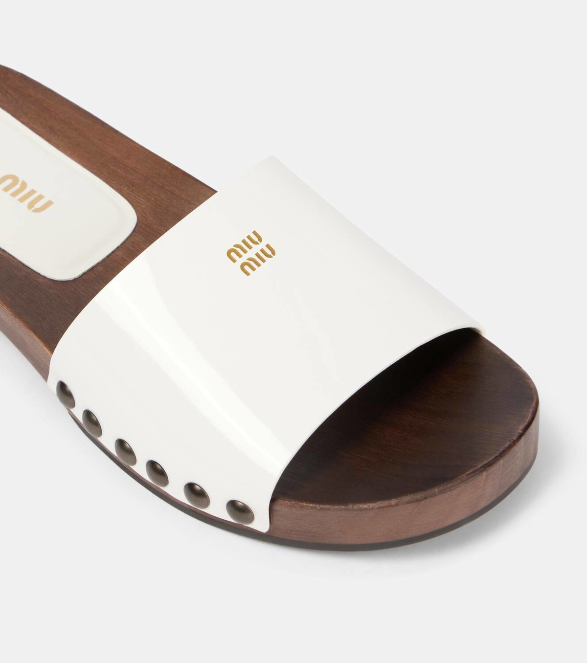 Miu Miu Patent leather clogs Miu Miu