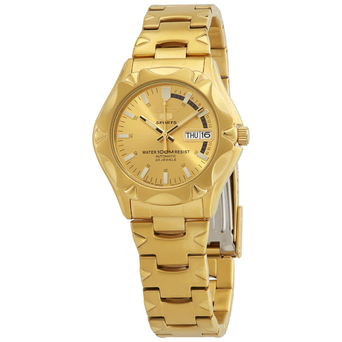 Seiko 5 Automatic Gold Dial Mens Watch SNZ450J1 Seiko