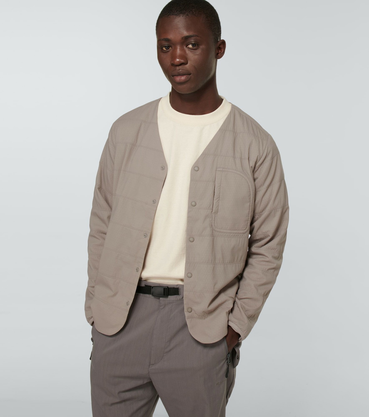 Snow Peak - Flexible Insulated nylon cardigan Snow Peak