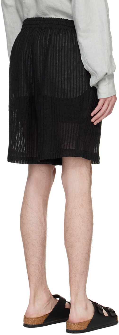 COMMAS Black Stripe Shorts Commas