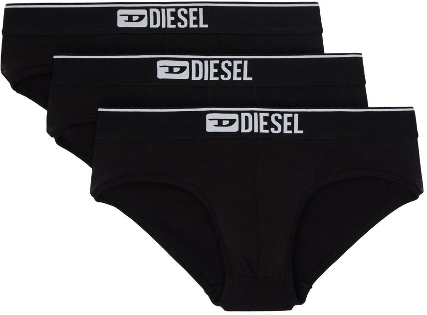 Diesel Three-Pack Black Umbr-Andre Briefs Diesel
