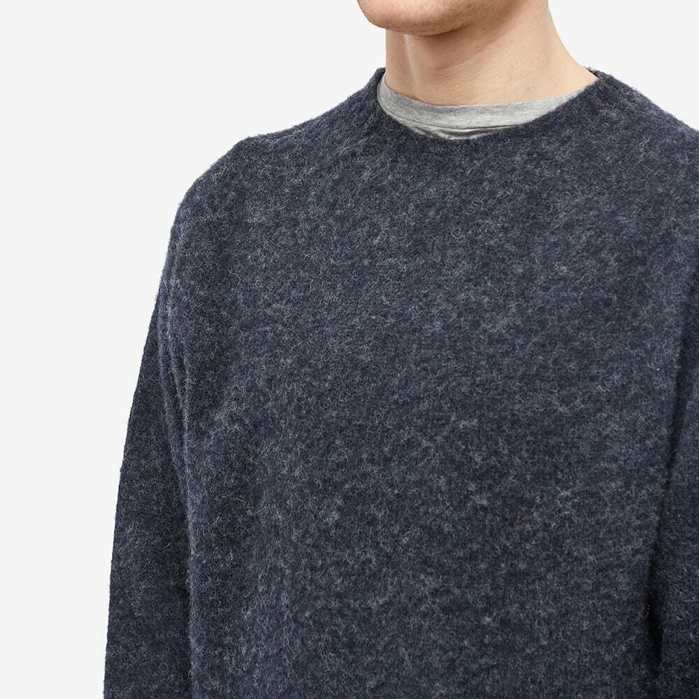 YMC Men's Suedehead Crew Knit in Black YMC