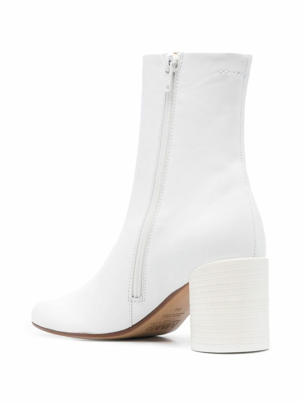 MM6 MAISON MARGIELA - Tabi Leather Ankle Boots MM6 Maison Margiela
