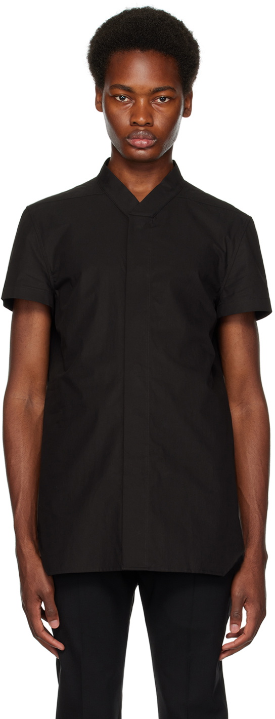 Rick Owens Black Golf Shirt Rick Owens