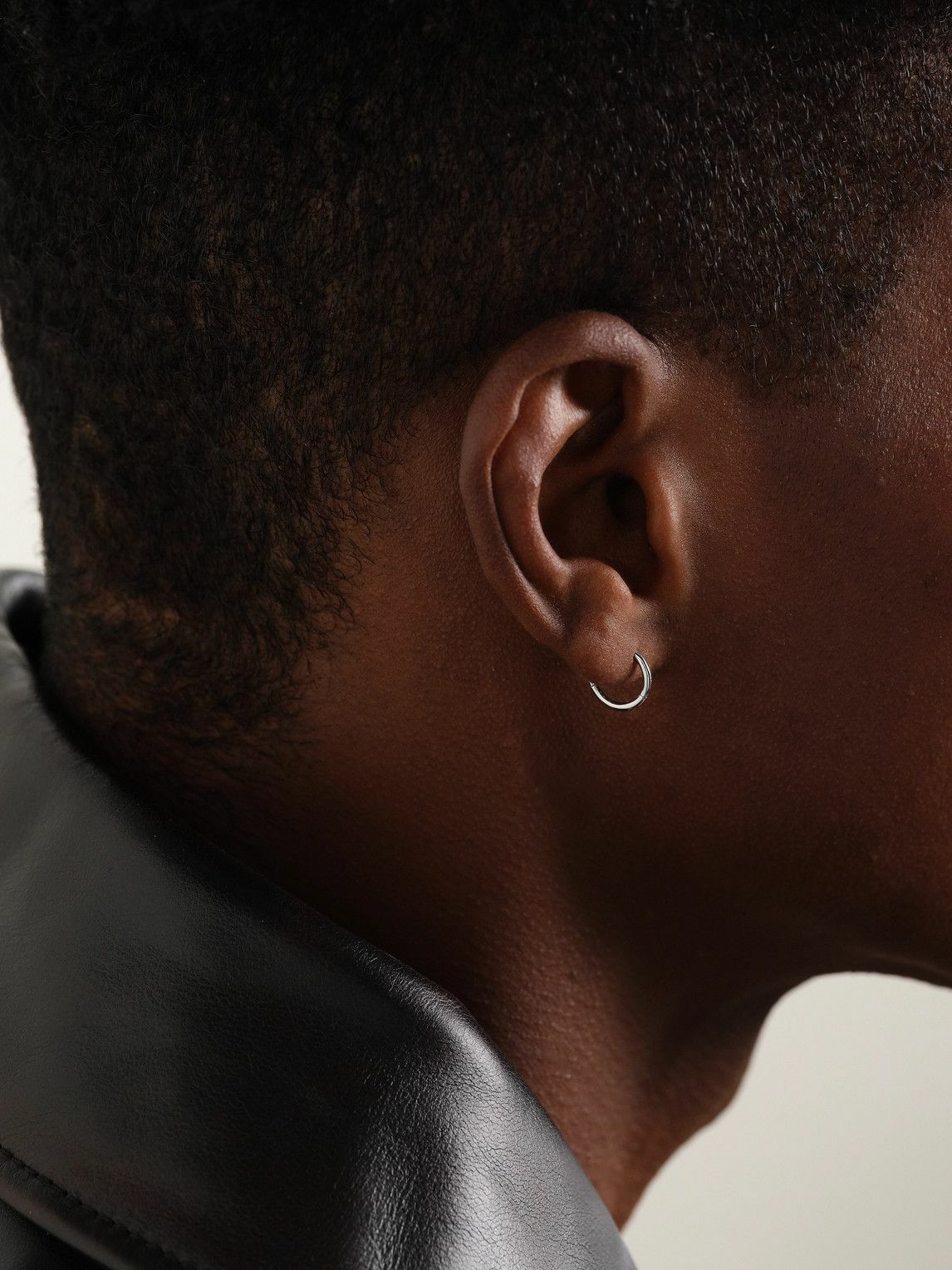 MARIA TASH - 8mm 14-Karat White Gold Single Hoop Earring Maria Tash