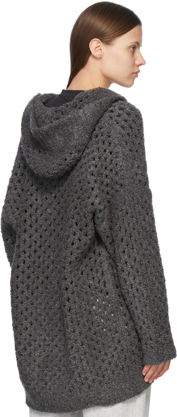 Brunello Cucinelli Grey Wool Cardigan Brunello Cucinelli