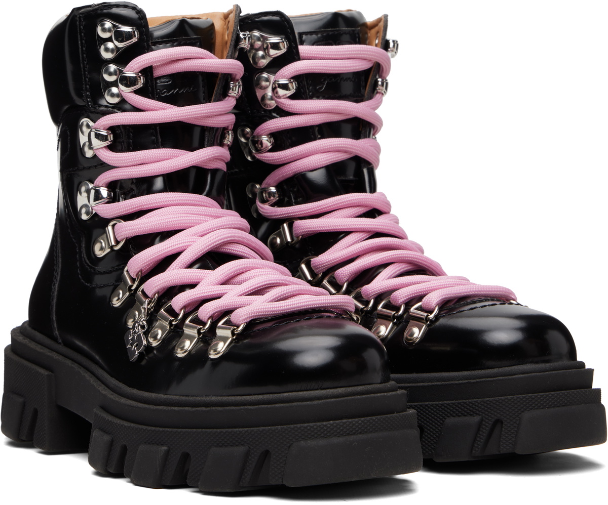 GANNI Black Cleated Mountain Ankle Boot GANNI