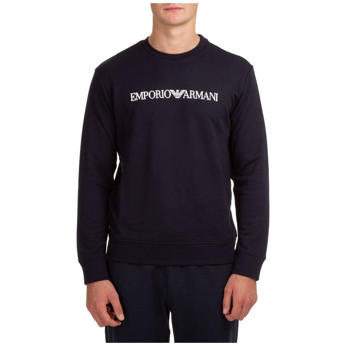 Emporio Armani Logo Print Crewneck Sweatshirt Emporio Armani