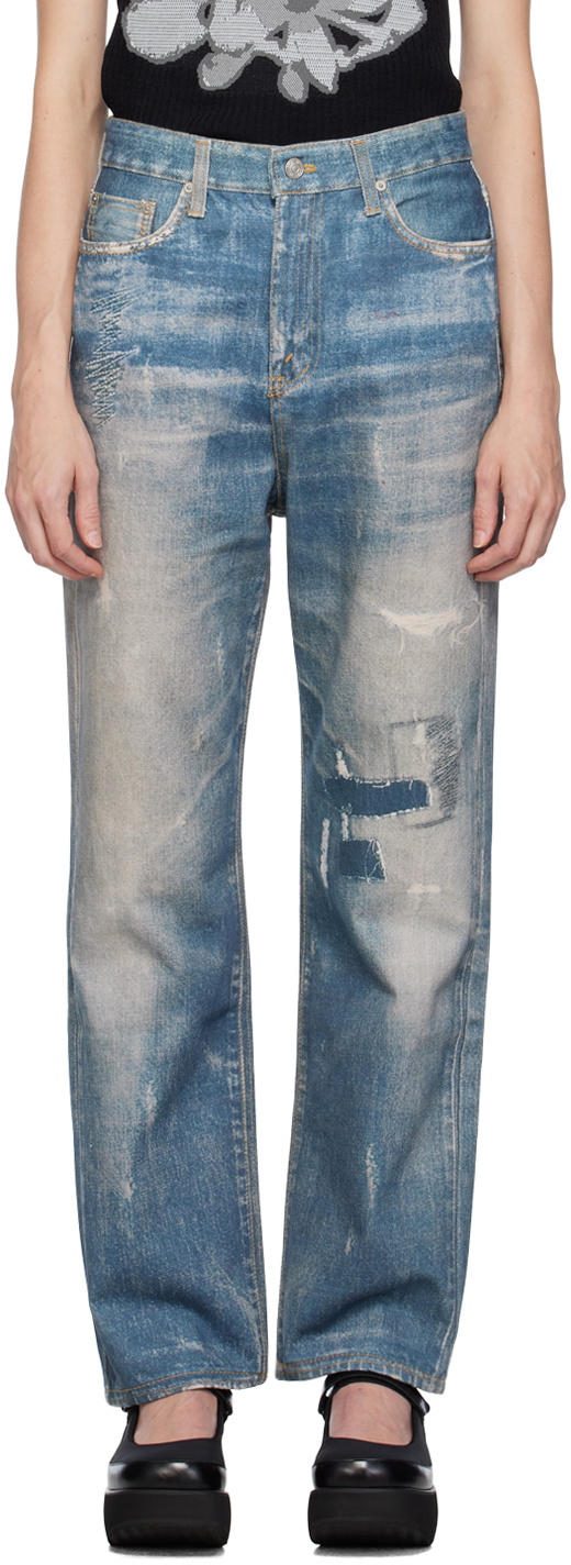 OPEN YY Blue Jean Effect Jeans OPEN YY
