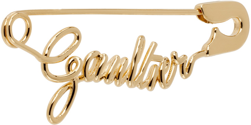 Jean Paul Gaultier Gold 'The Gaultier Safety Pin' Single Earring Jean ...