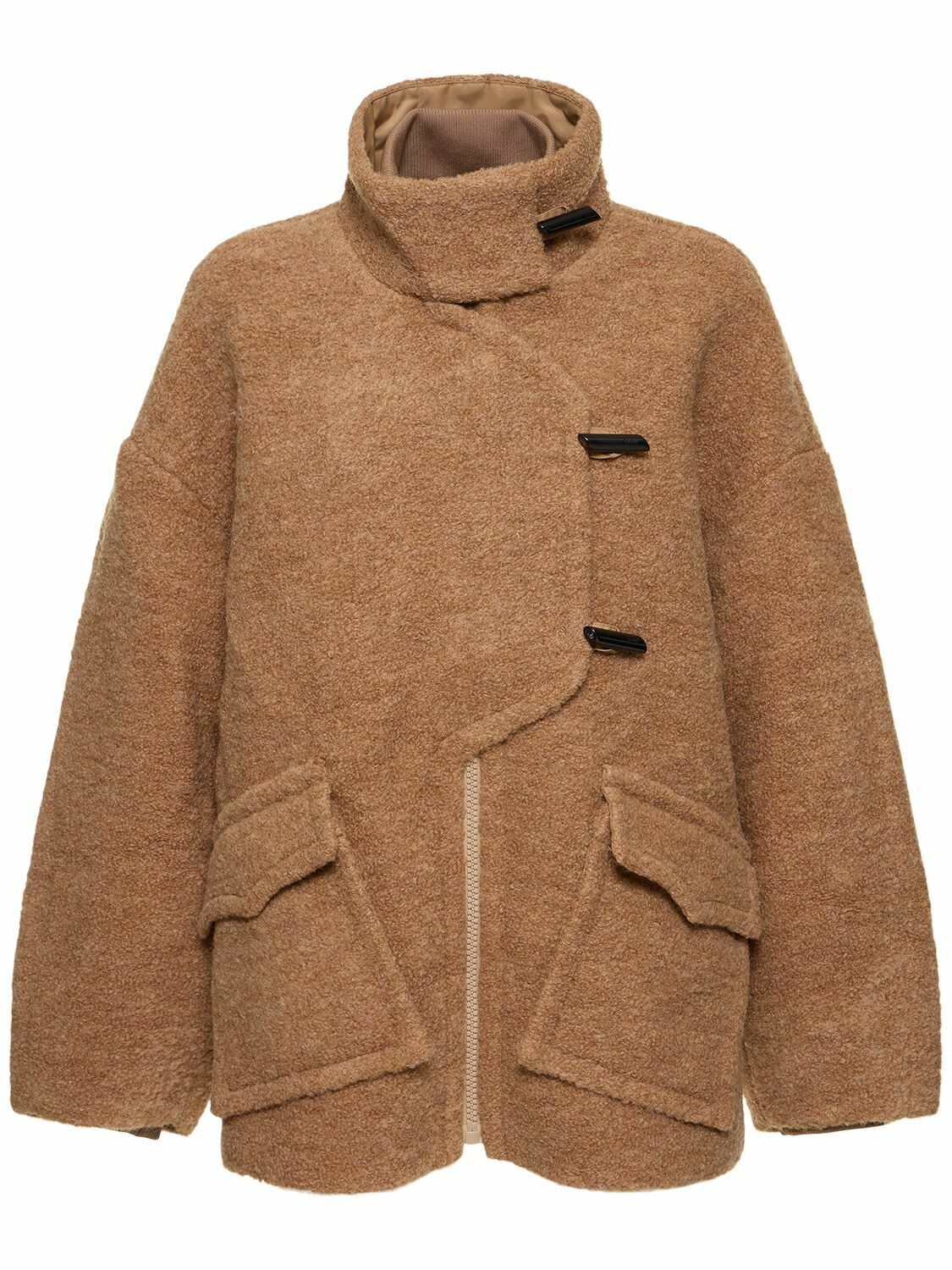 GANNI - Wool Blend Bouclé Jacket GANNI