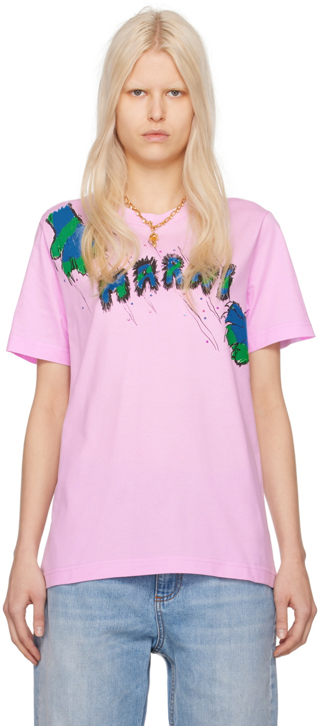 Marni SSENSE Exclusive Pink T-Shirt Marni
