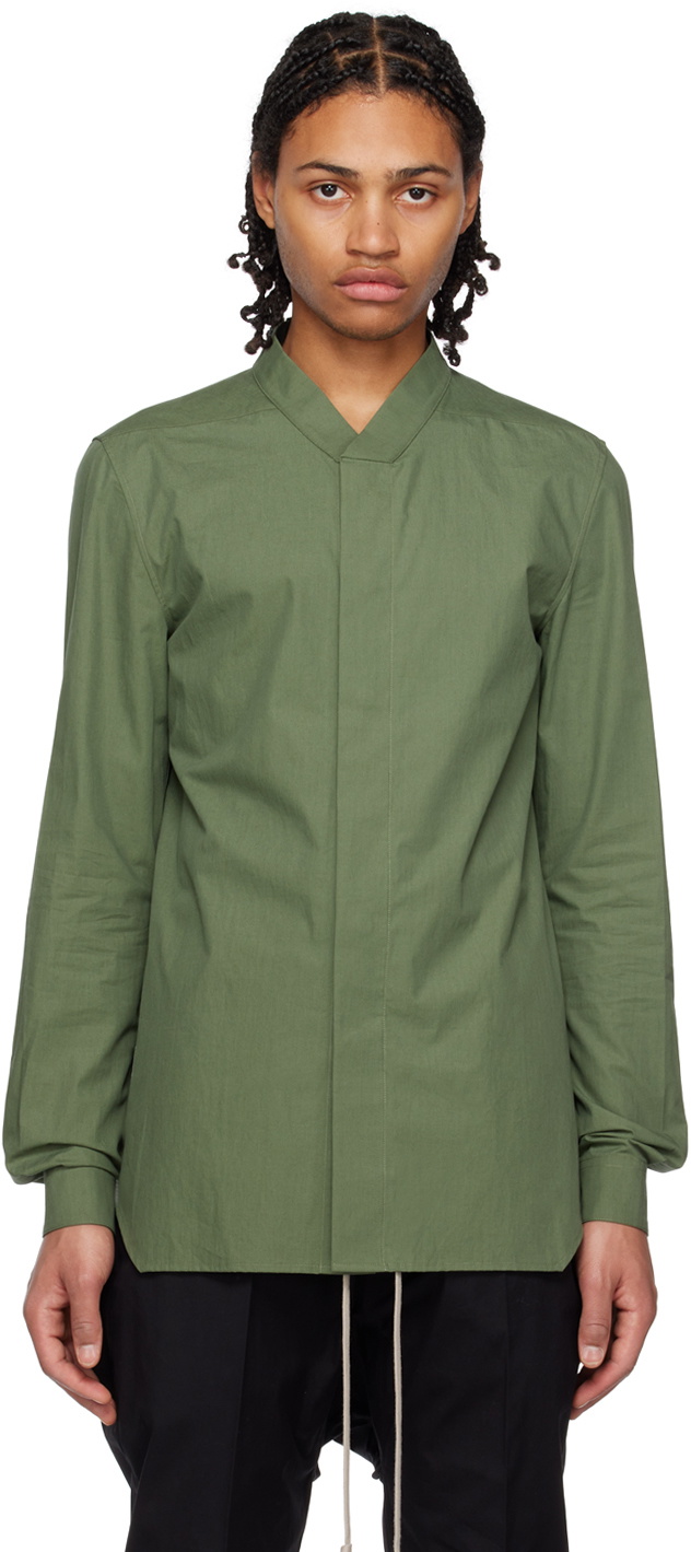 Rick Owens Khaki Faun Shirt Rick Owens