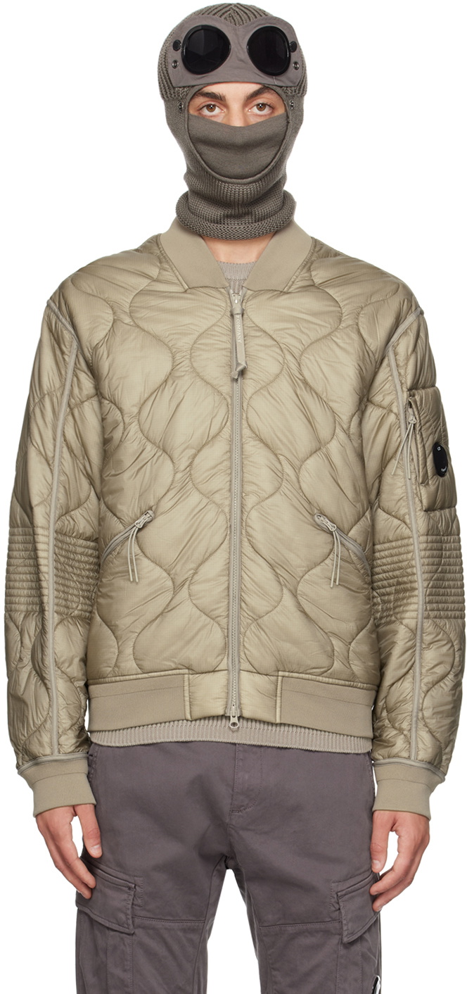 C.P. Company Khaki Liner Bomber Jacket C.P. Company